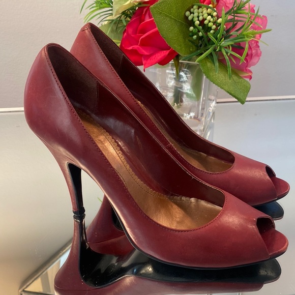 Shoes | Red Leather Heels | Poshmark